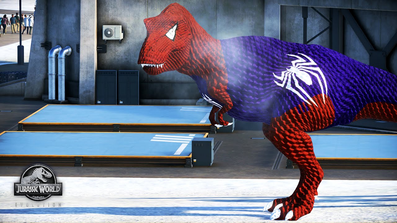 Spiderman TRex Vs Red Dragon T-Rex Vs Batman Ultimasaurus | JWE - YouTube