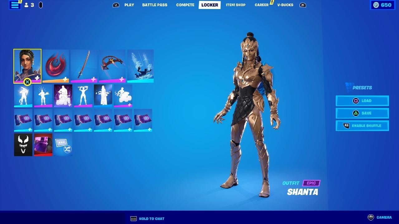Fortnite Shanta styles - YouTube