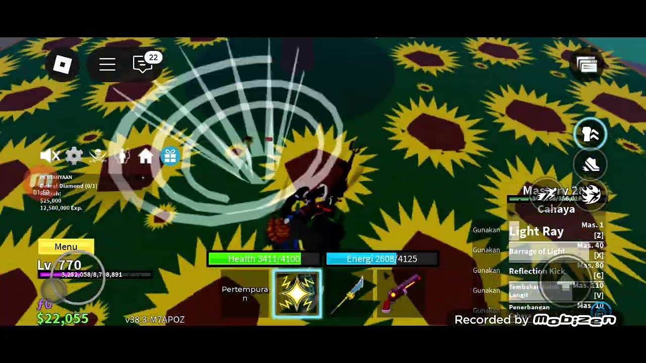 Lawan bos diamond di blox fruit 2nd sea - YouTube