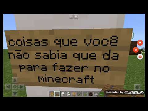 como fazer no minecraft #1 - YouTube