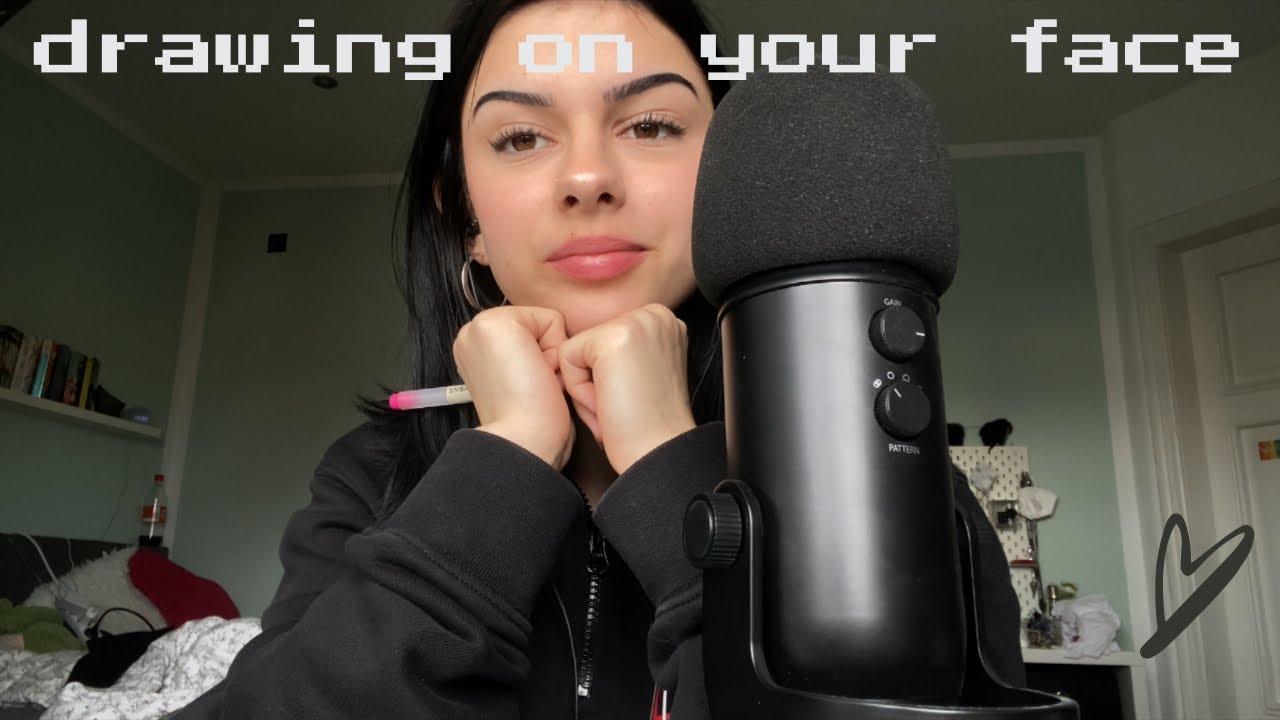 Drawing on your face | ASMR - YouTube