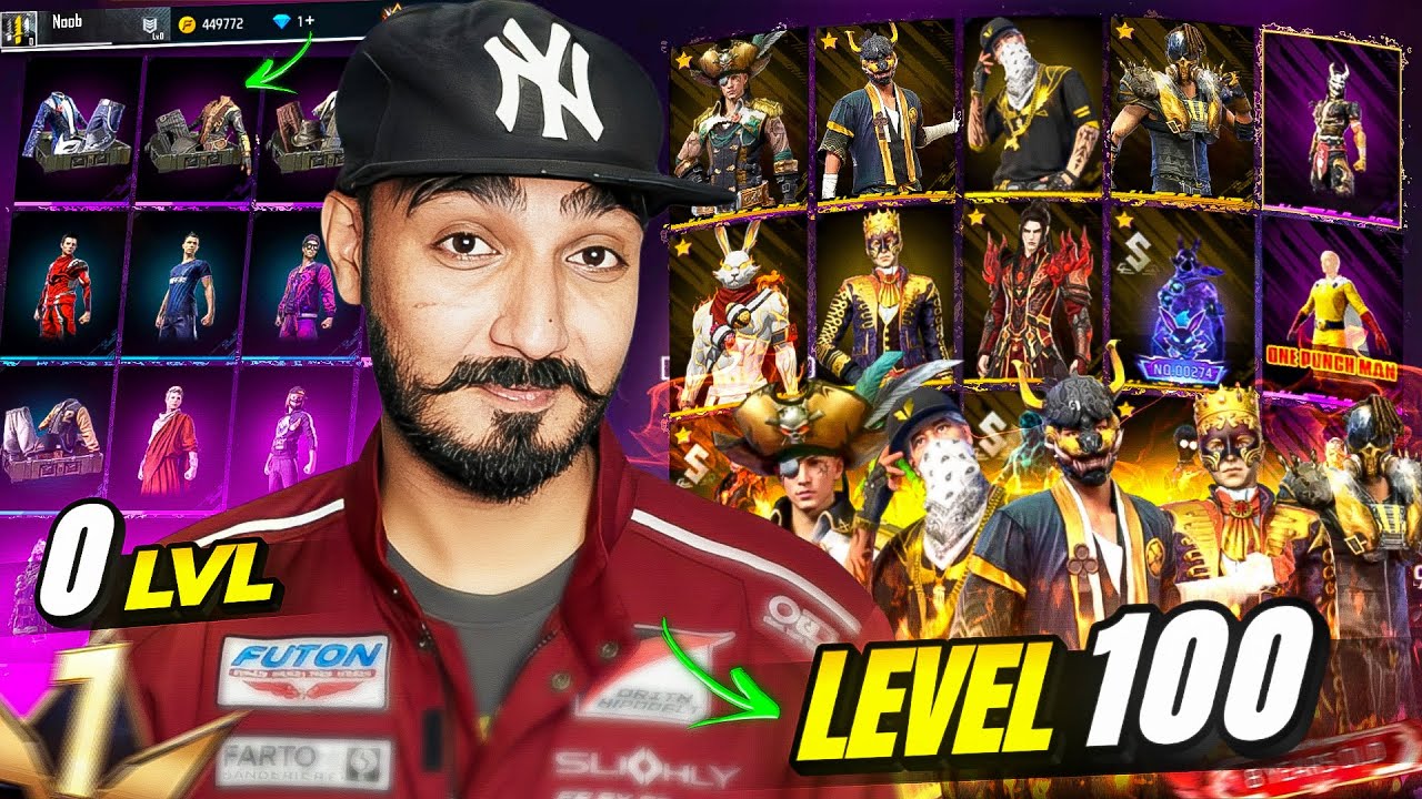 100 Level & Prime 8 Player🔥Free Fire Id Reaction 😮 - YouTube