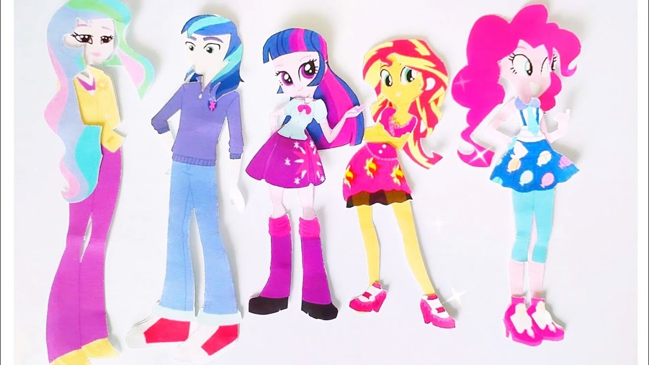 MLP EQUESTRIA GIRLS - PAPER CRAFT - YouTube