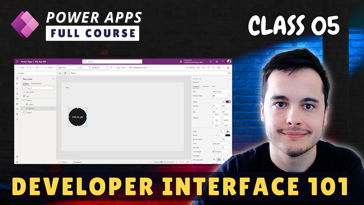 [2025 update] Get Started with Power Apps: Navigating the Interface & Controls - YouTube