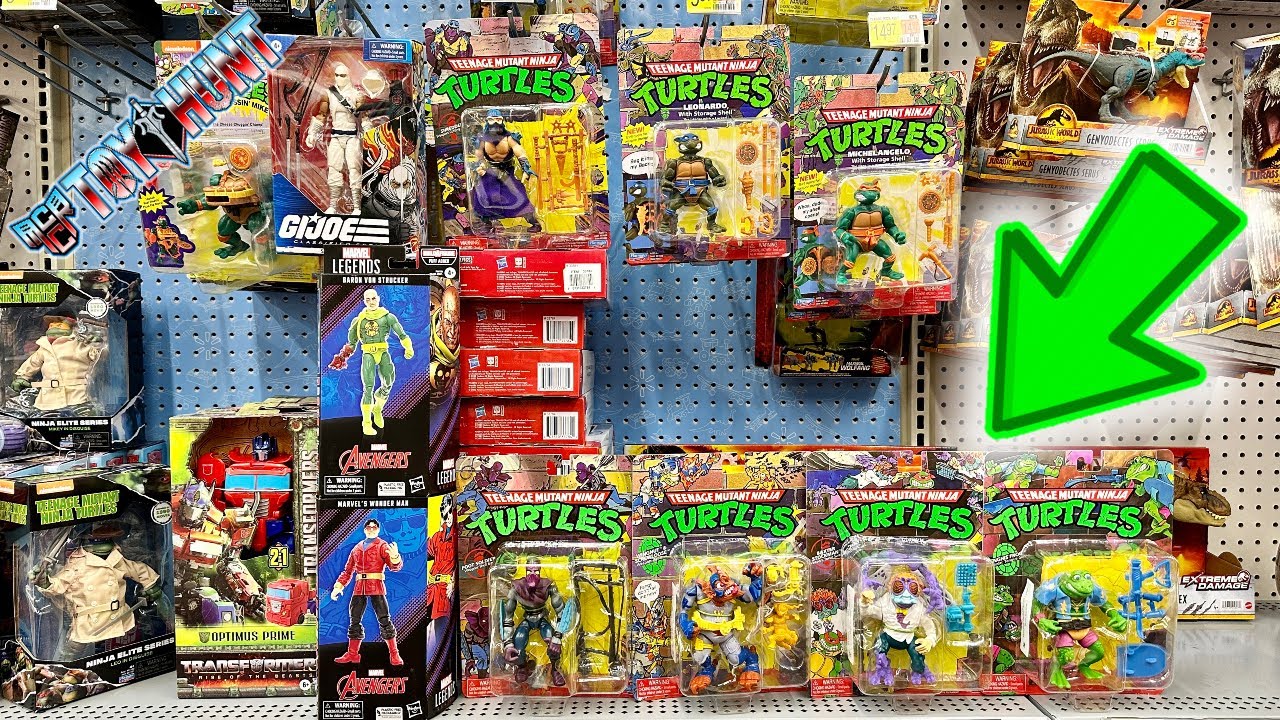 New Retro Carded TMNT!!! Toy Hunt @ Target & Walmart + Weekly Toy Haul ...