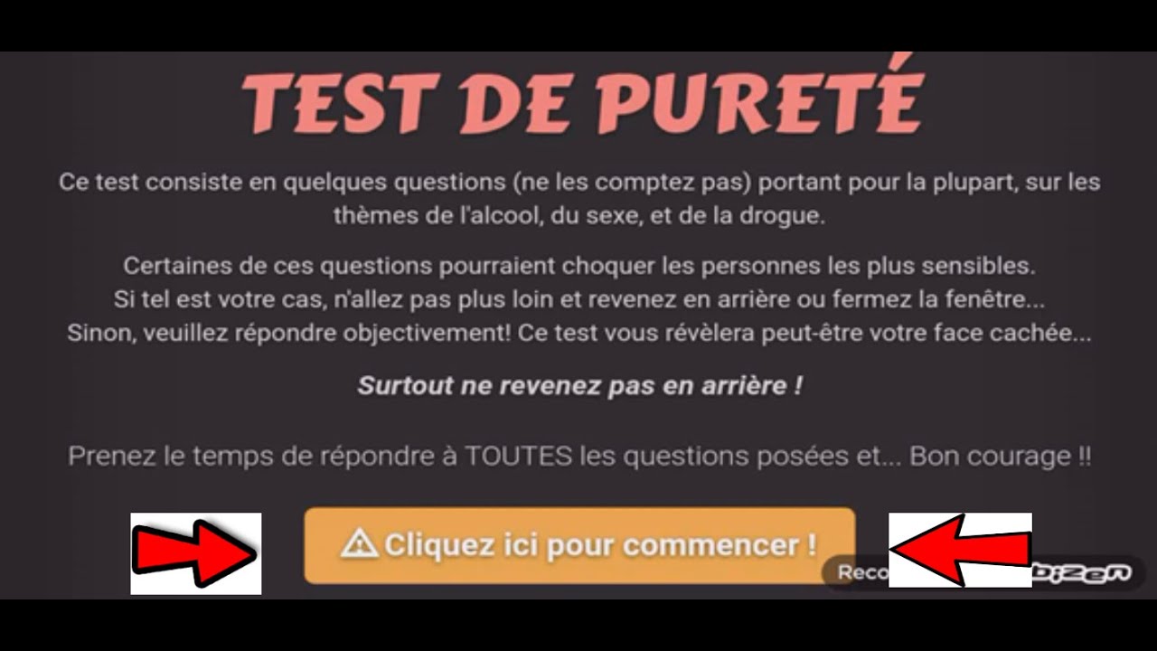 Test de pureté Griffor - YouTube