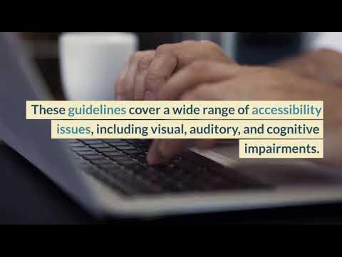 Web Content Accessibility Guidelines 2.1 principles - perceivable, operable, understandable ...