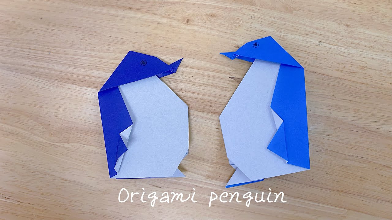 Origami penguin | easy origami | kids craft | cute animal - YouTube