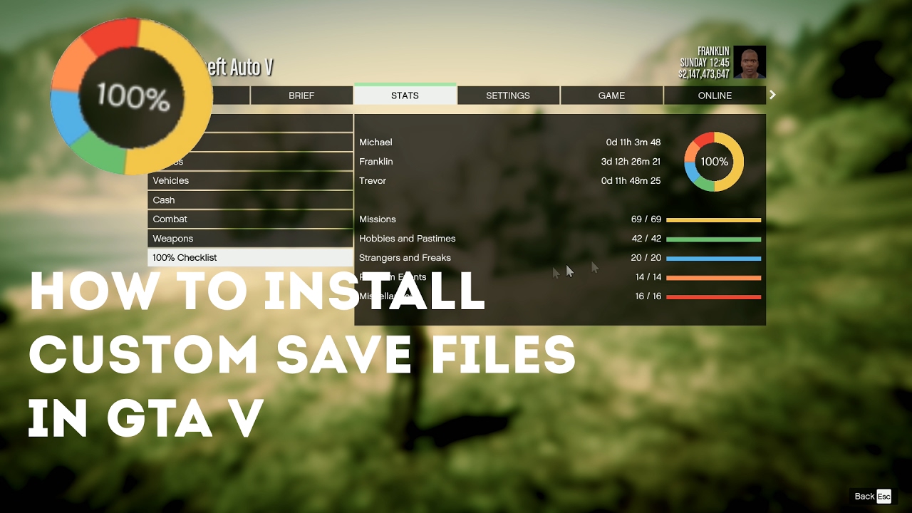How to install custom GTA V safe files - YouTube