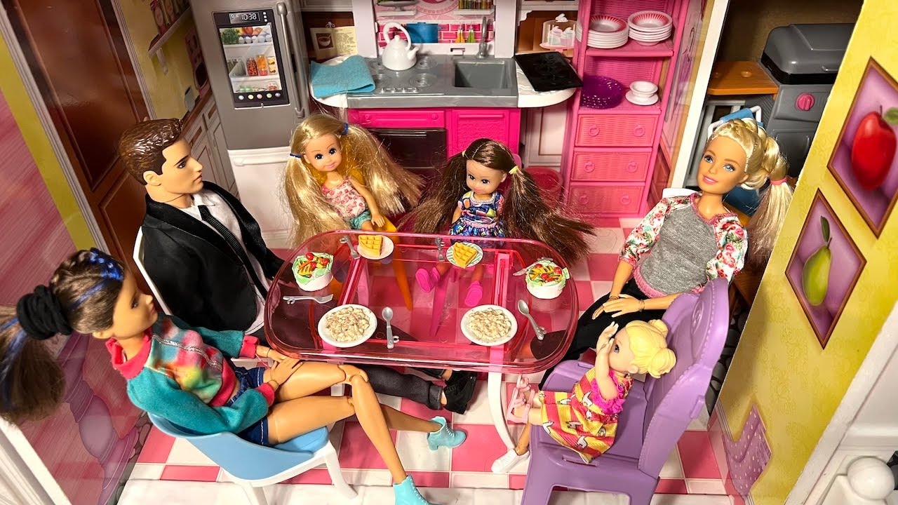 Barbie Haley Ally Skipper Morning Routine! - YouTube