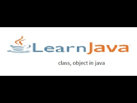 class and object in java - YouTube