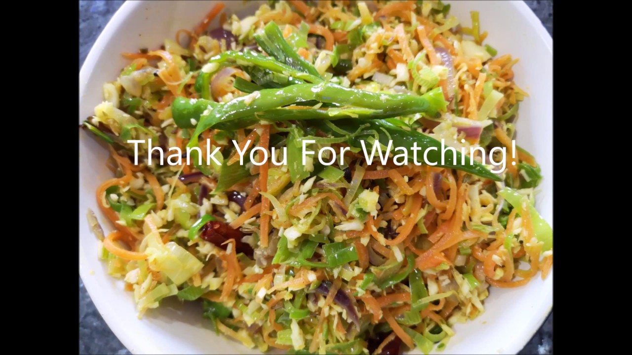 Jaffna Carrot & Leek Fry (Varai) - YouTube