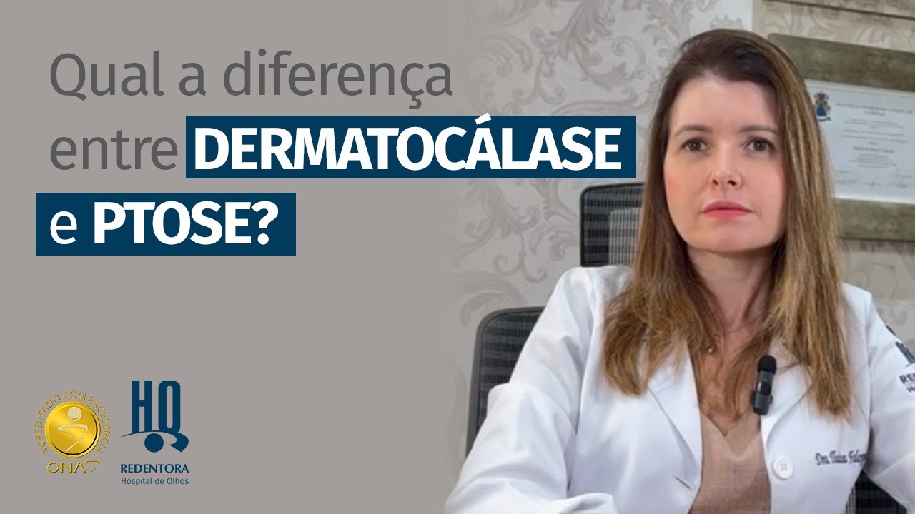 Qual a diferença entre dermatolálase e ptose? - YouTube