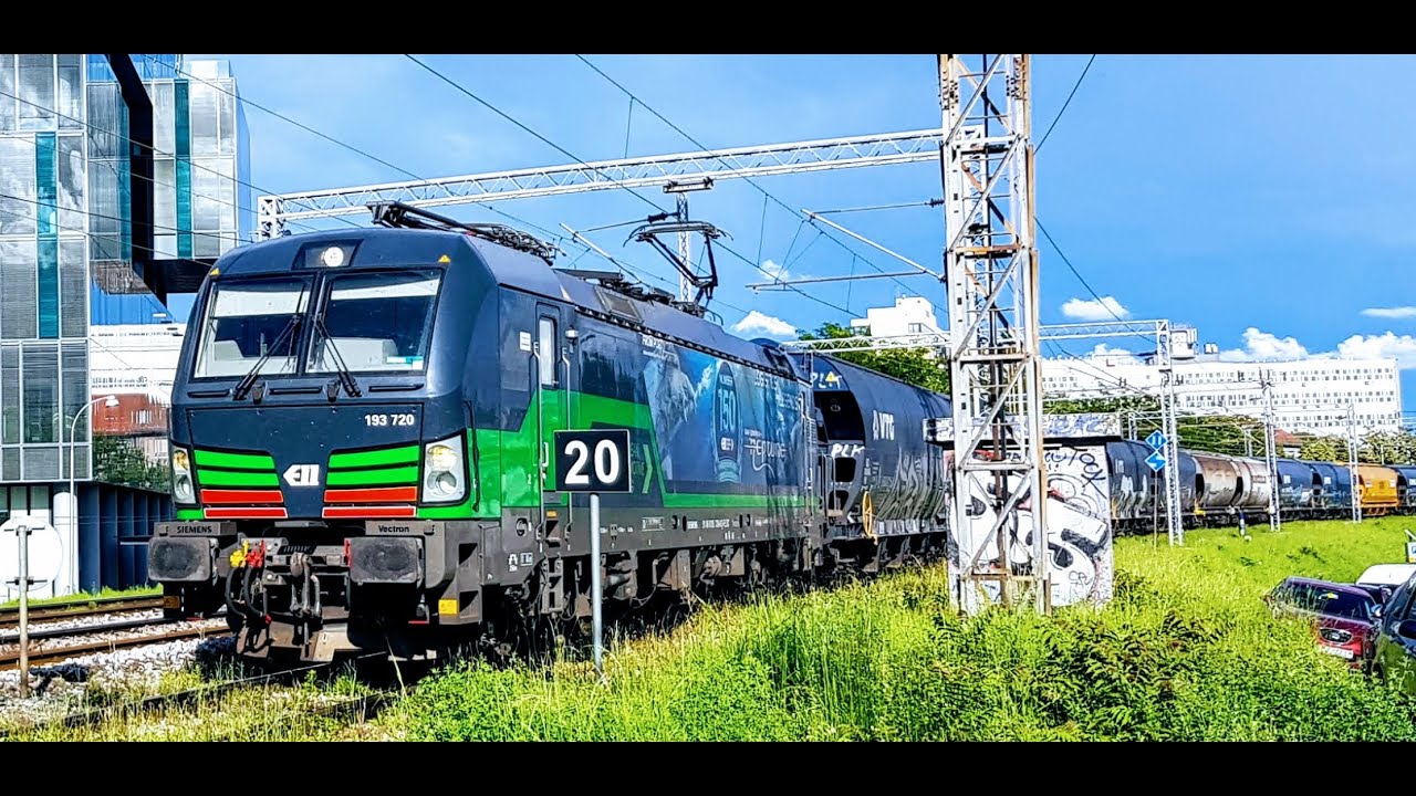 HŽPP, HŽ Cargo, ENNA PPD TRANS trains in Zagreb. - YouTube