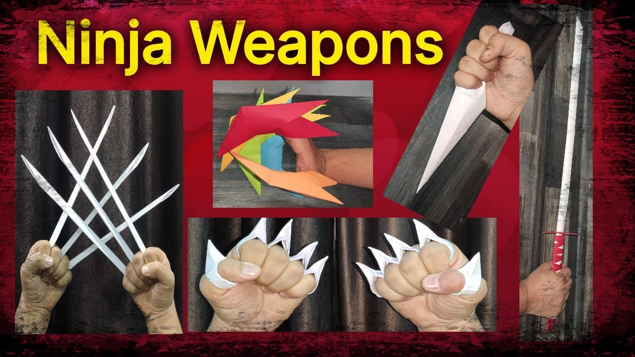 Best Ninja Weapons | Origami Craft |5 Minutes Craft | Summer Hack ...