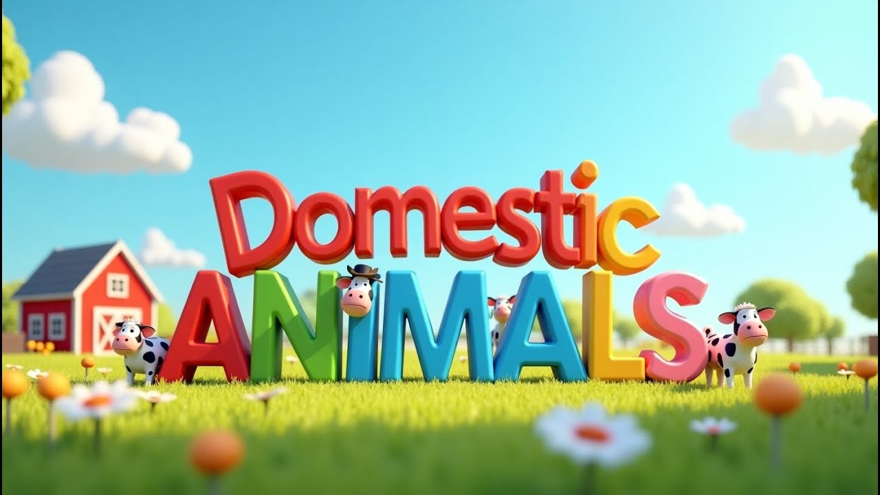 Domestic Animals for Kids | Learn Animals with Arlo & Elo (series) | Fun Learning Video for ...