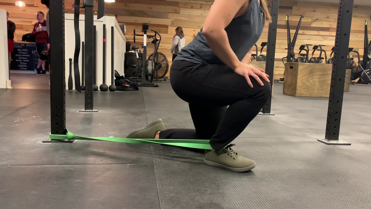 Ankle Dorsiflexion Mobilization (Banded) - YouTube