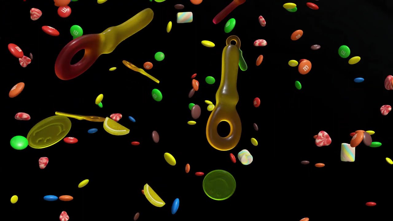 raining candy 2 / Free Stock Footage - YouTube