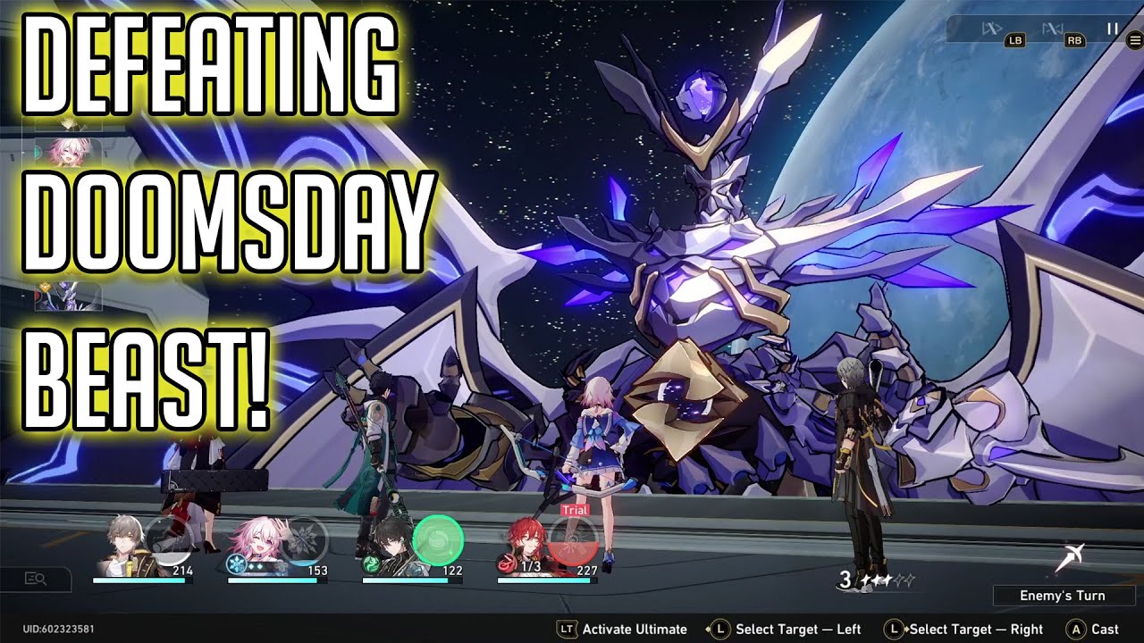 defeating doomsday beast in honkai star rail 💜 [PC] - YouTube