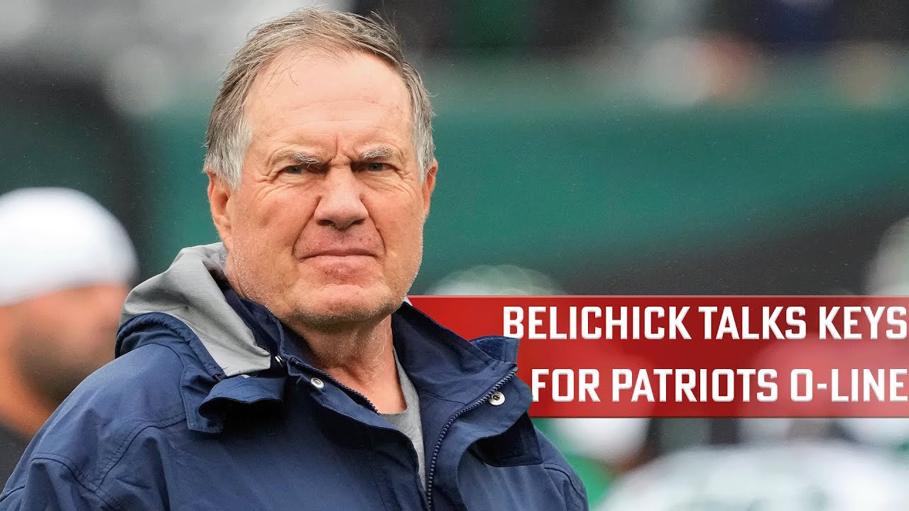 Bill Belichick Discusses Patriots Offensive Line At Patriots Practice ...