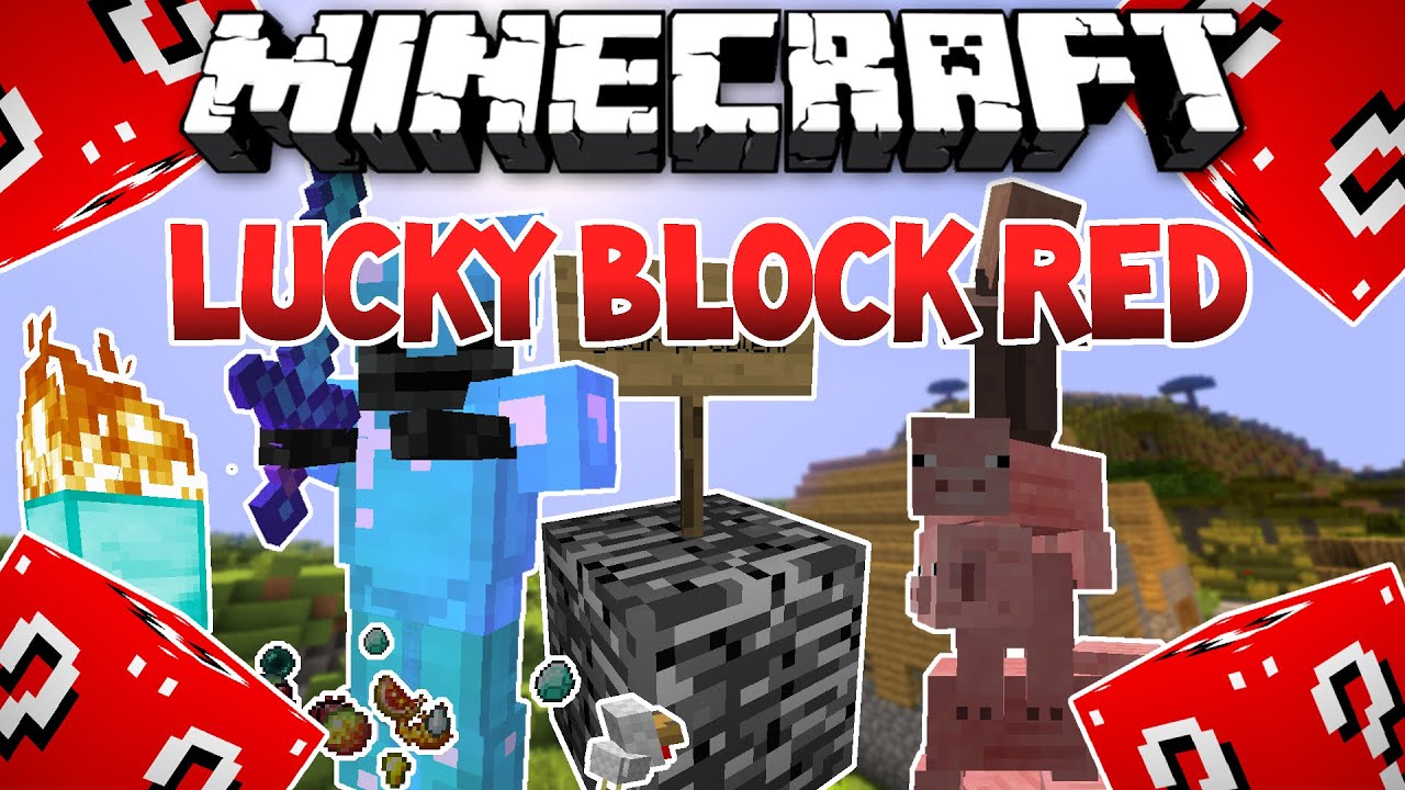 ROTE LUCKY BLOCKS | LUCKY BLOCK RED MOD | Review+Installation - YouTube