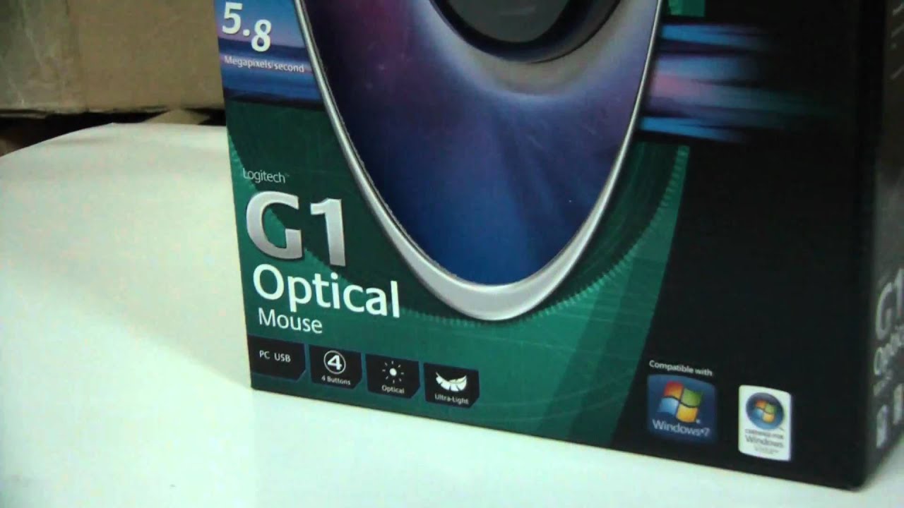 로지텍 G1 Gray Optical Mouse 정품박스 - YouTube