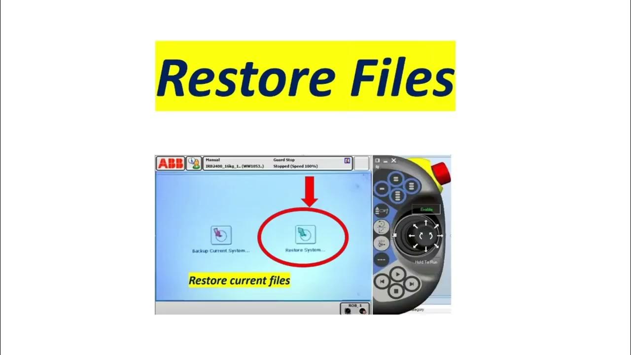 ABB ROBOT BACK UP AND RESTORE - YouTube