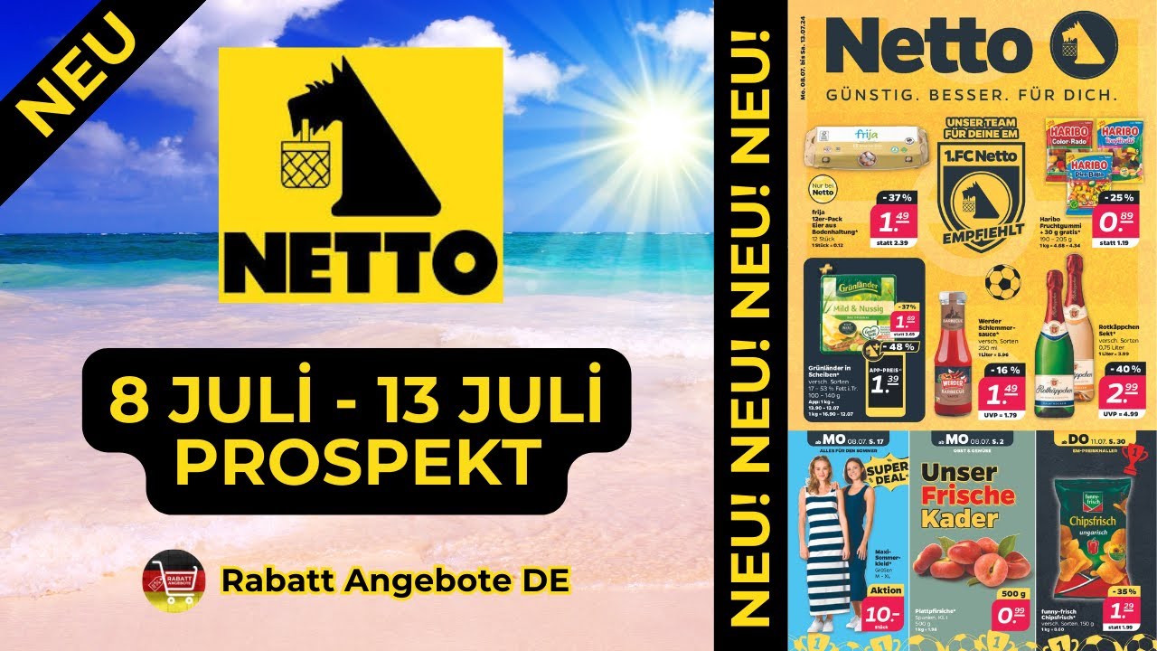 NETTO Werbung Prospekt - Rabatt Angebote DE | Angebote ab 08.07.2024 ...