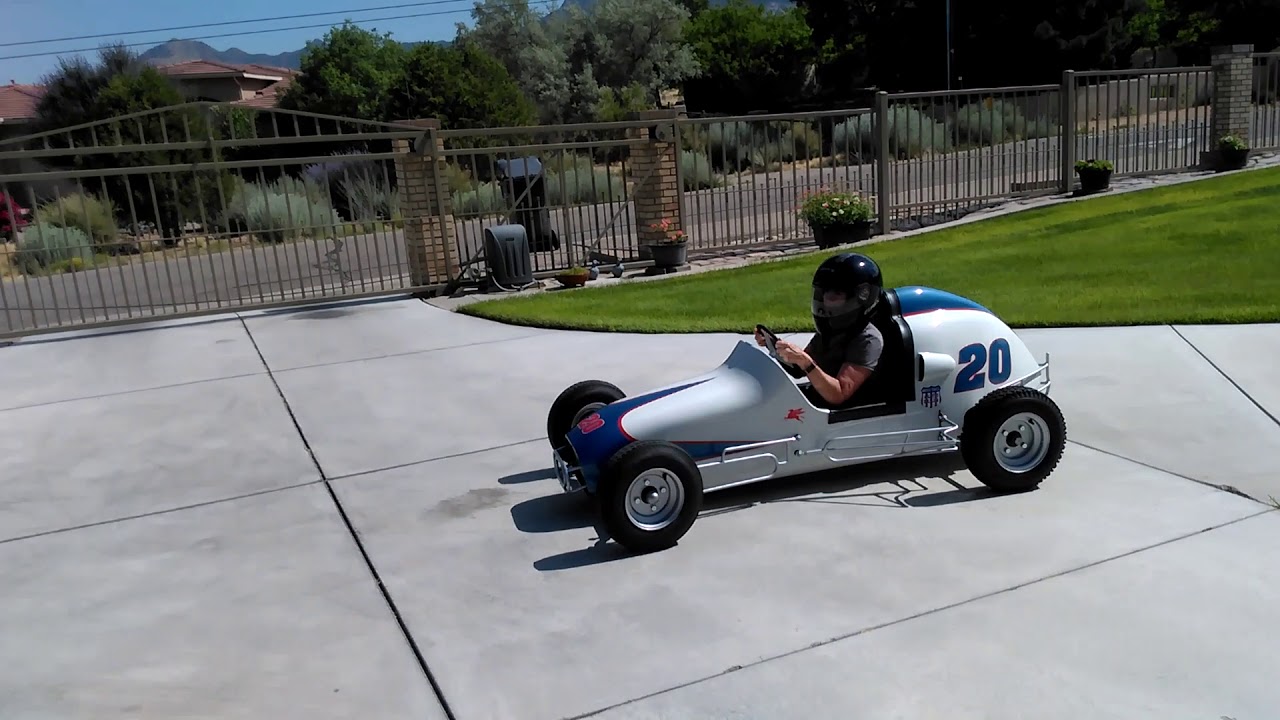 Vintage Wahlborg Half Midget driving - YouTube