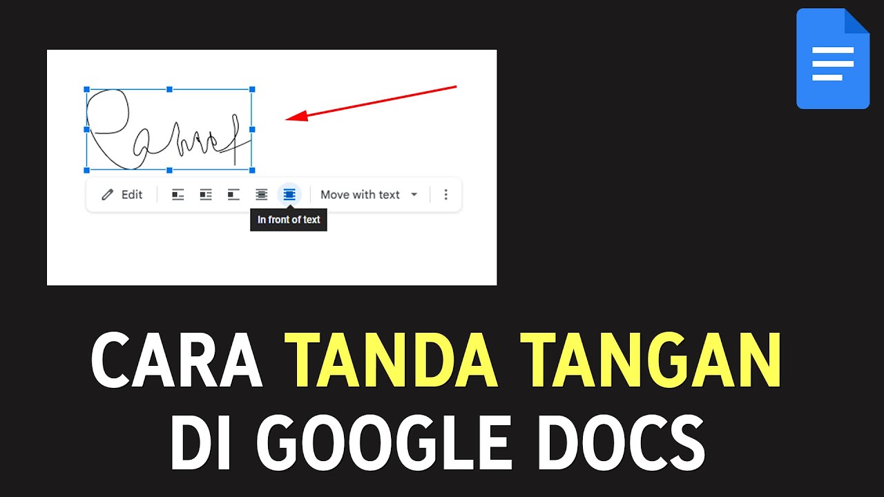 Cara Tanda Tangan di Google Docs (Dokumen) - YouTube