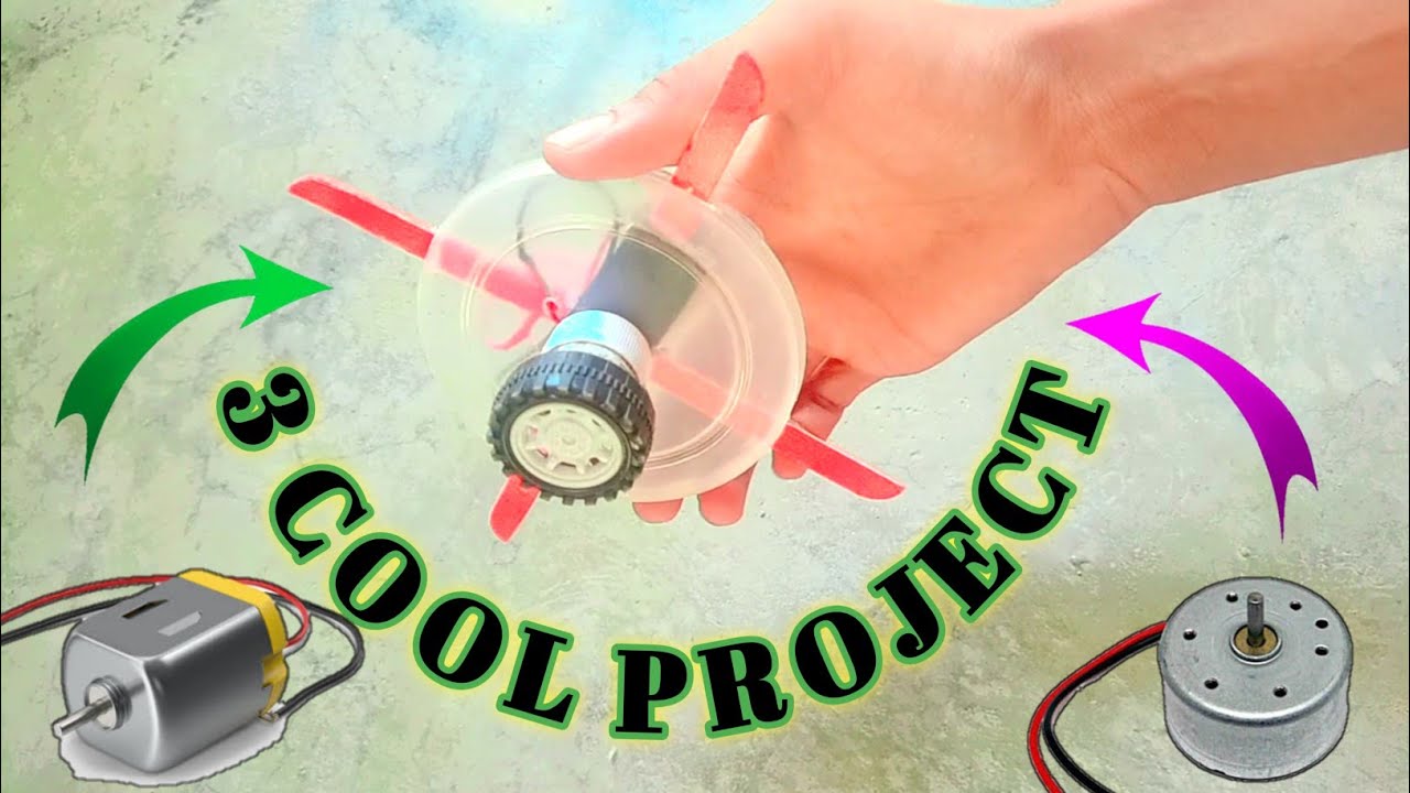 3 Cool Project Ideas With DC Motor | Easy Diy Project - YouTube
