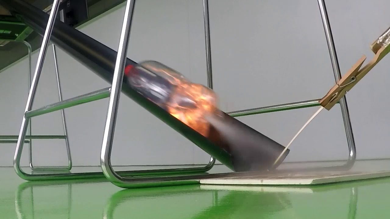 Ethanol Rocket, 240 fps - YouTube