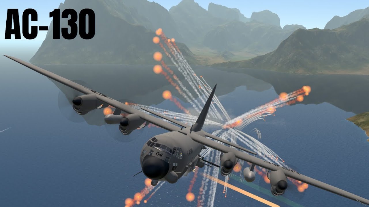 AC-130H Spectre Gunship Night Strike | SimplePlanes - YouTube