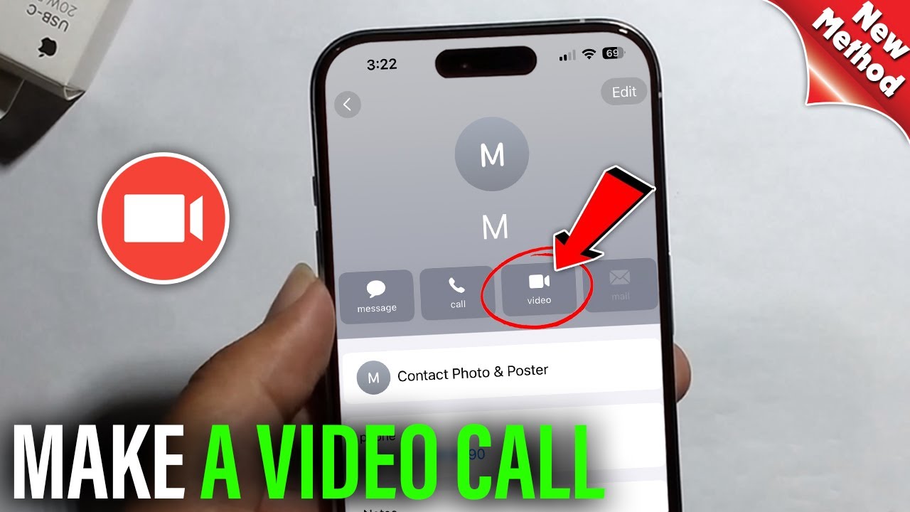 iPhone/15/Pro/Max: How to Make a Video Call - YouTube