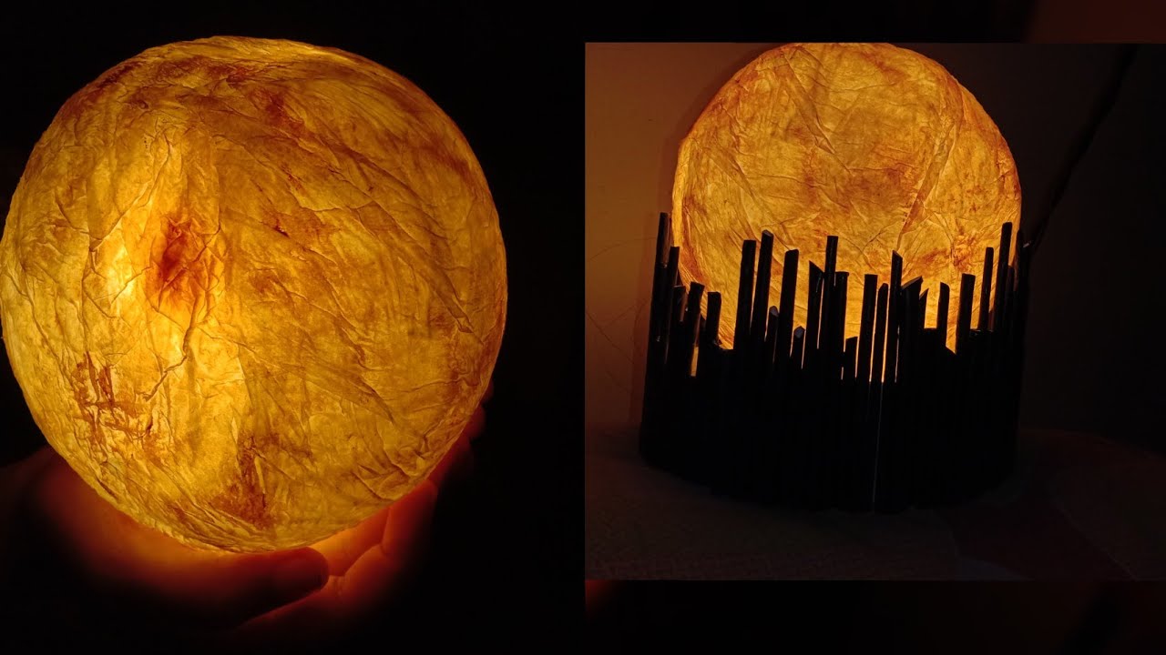 MOONLIGHT LAMP tutorial__DIY Moonlight lamp__Gift ideas_ - YouTube