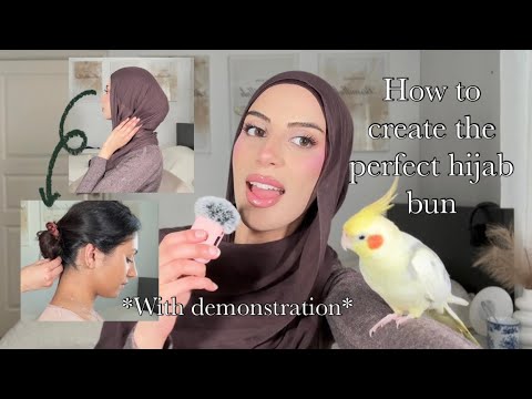 This hijab bun hack keeps your hijab secure all day long! (With demonstration)