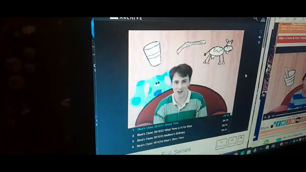blue's clues thinking time from snack time - YouTube