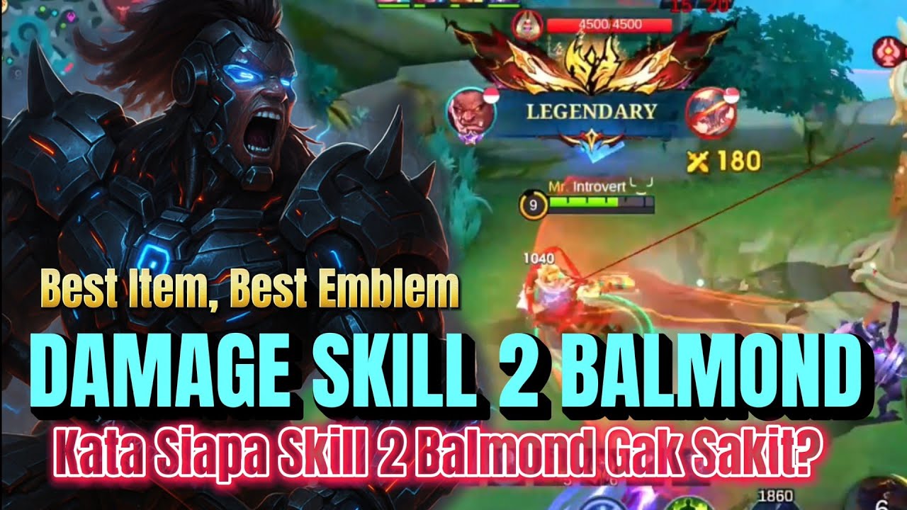 AGAR DAMAGE BALMOND Jadi Lebih Maksimal, Coba Dulu Set Emblem & Build ...