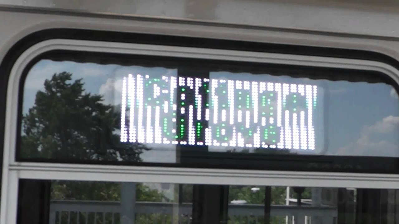 CTA Green Line 5000-Series Train with Color LED Signs at Indiana - YouTube