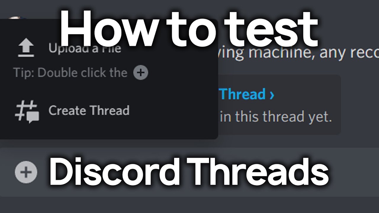 How to test out Discord Threads! - YouTube