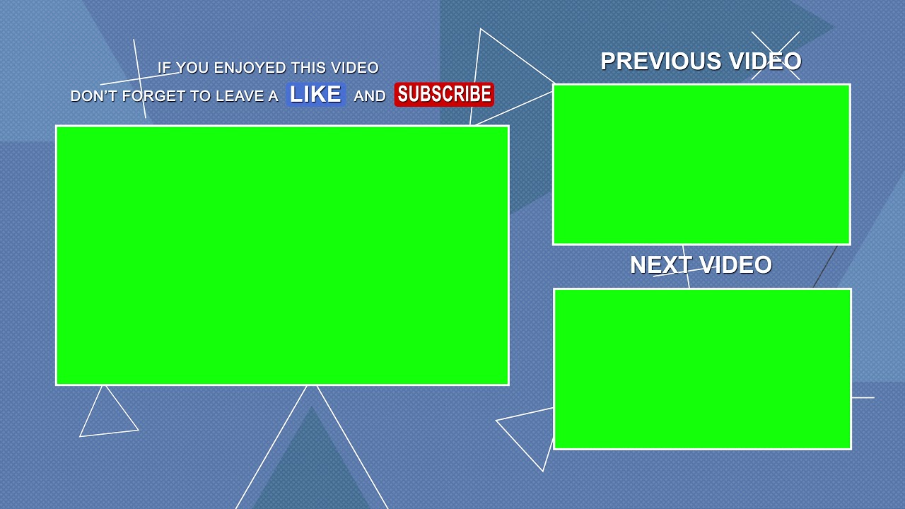YouTube Subscribe End Screen with GREEN SCREEN [FREE USE] - YouTube