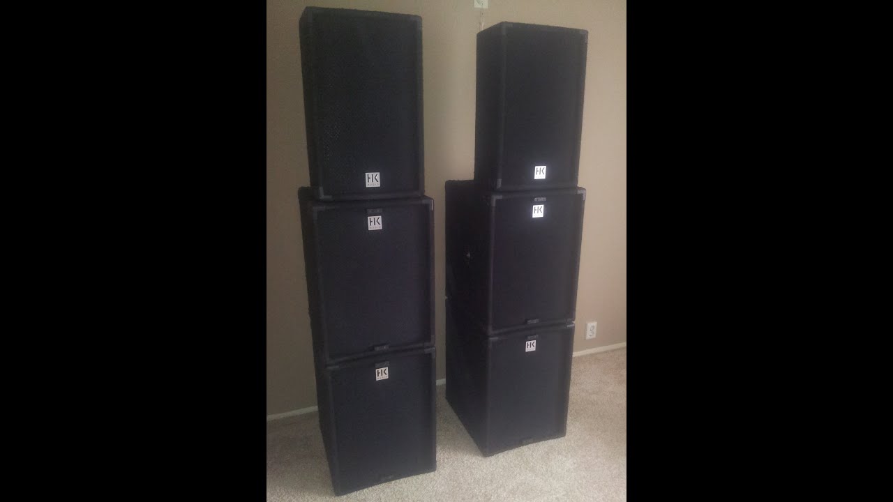 HK Audio Actor Active PA Speaker Test AT112 & AT115 system Upgrade to ...