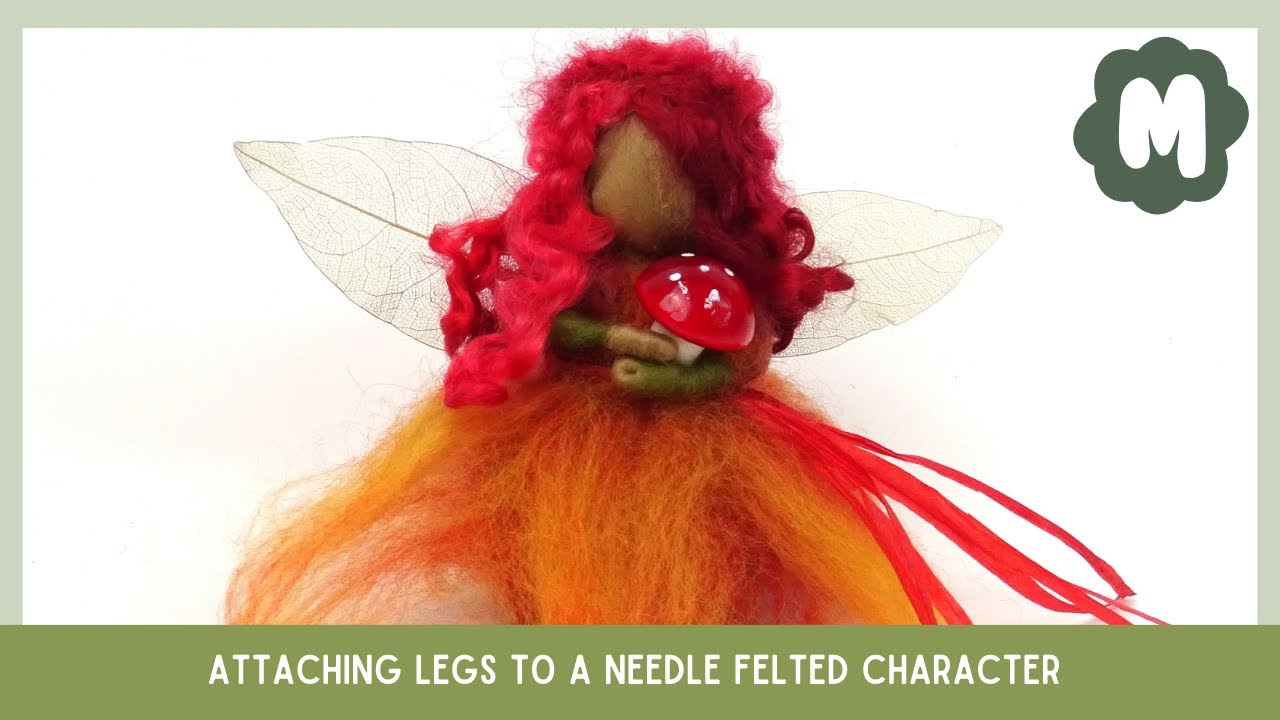 How to Attach Pipe Cleaner Legs to your Needle Felted figures - YouTube