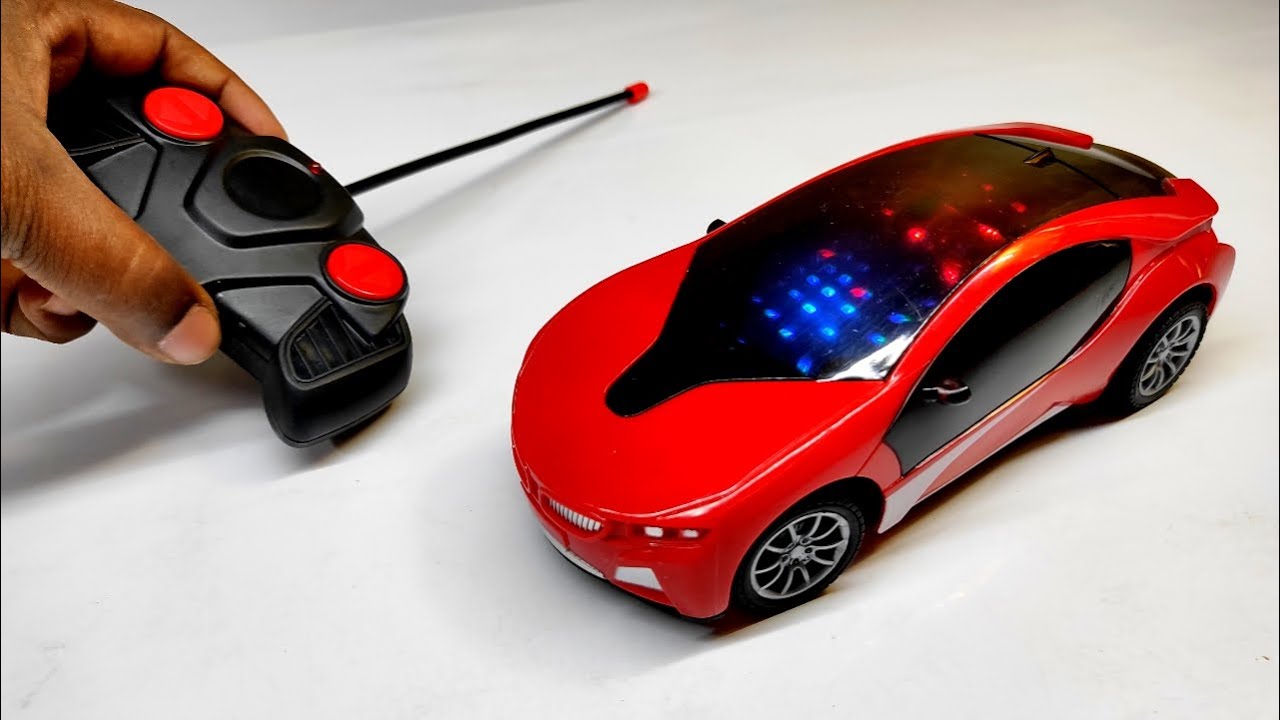 4 Function Remote Control Model RC Car With LED Light Remote Car ...