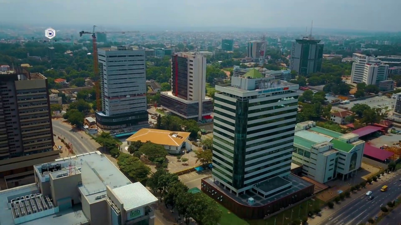 The Beautiful Accra City || Accra Ghana in the Air - YouTube