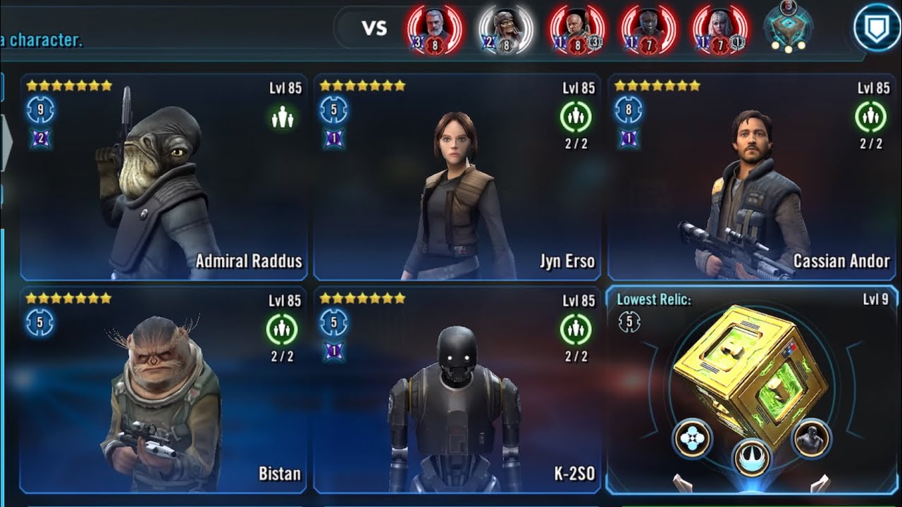 Raddus vs Baylan TW swgoh - YouTube