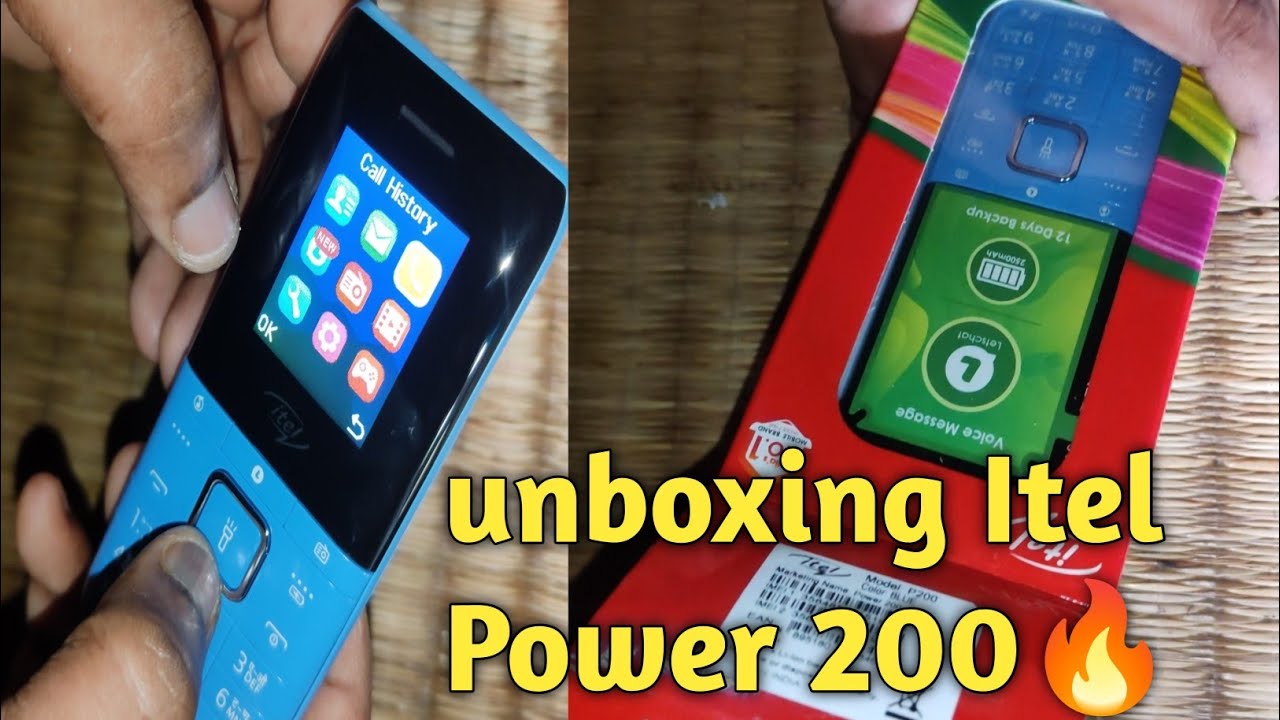 New mobile unboxing video//Itel power 200//2500 MAH Battery//Long ...