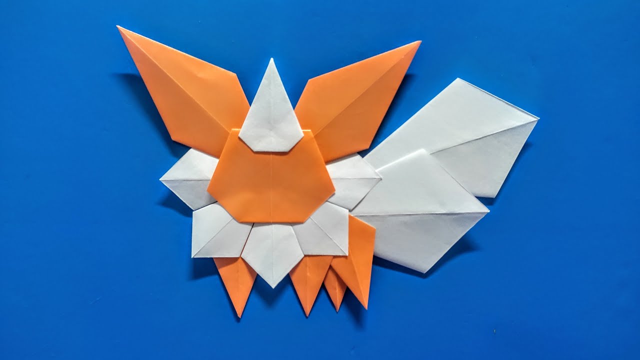 Origami Pokemon Flareon Easy | How To Fold Pokemon Flareon Easy Step By ...