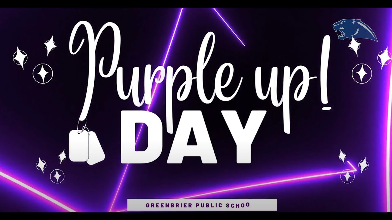 Purple Up Day - YouTube