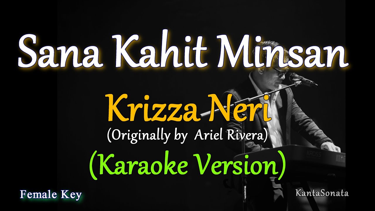 Sana Kahit Minsan - Krizza Neri (Acoustic Cover Karaoke) - YouTube